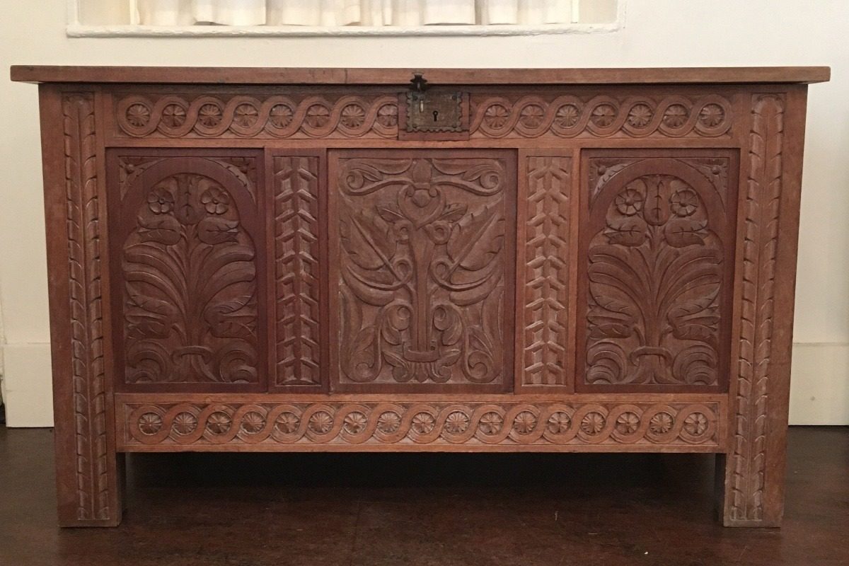 Carved Chest Needs Funding for Conservation | Arts and Crafts Collector